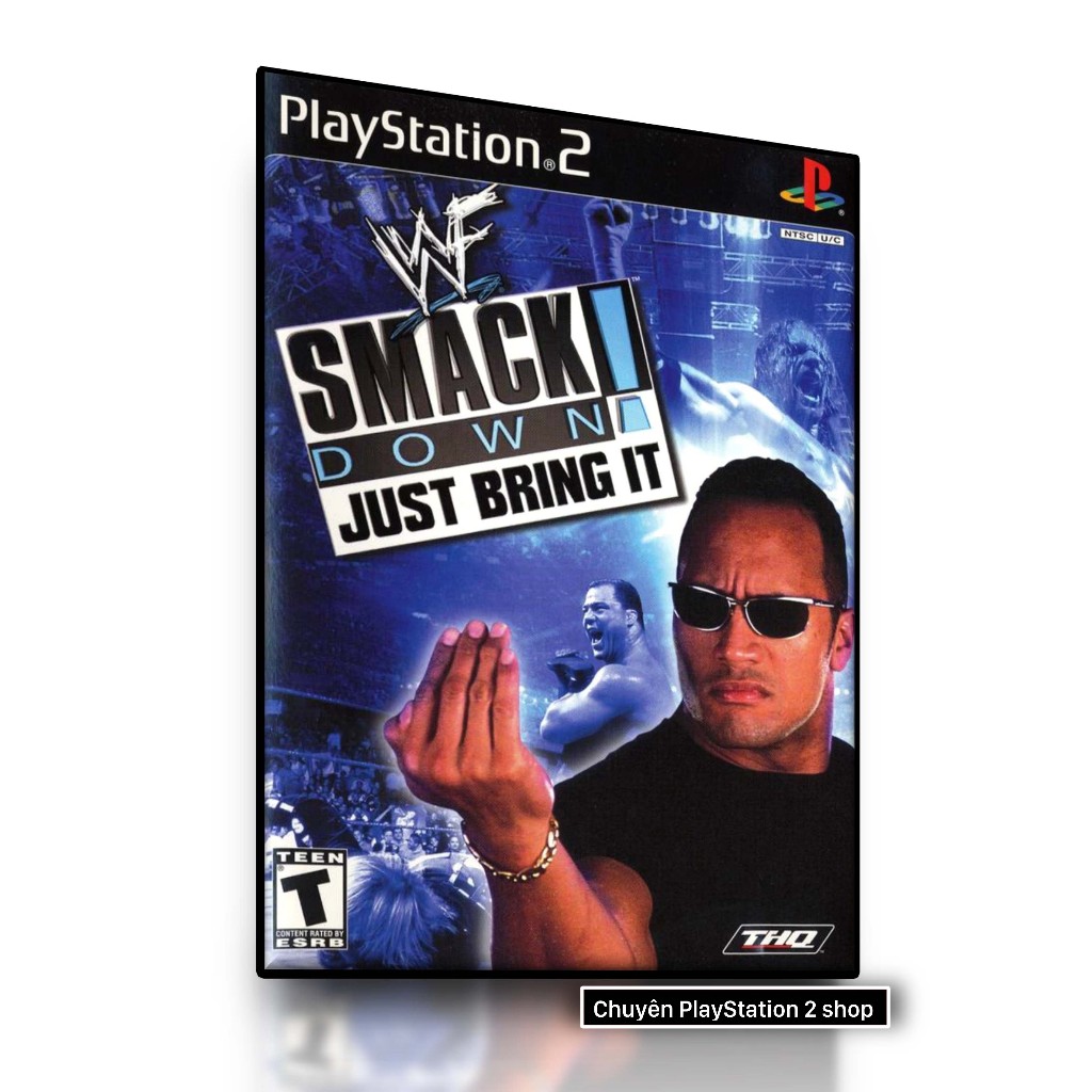 Đĩa game PS2, WWF SmackDown! Just Bring It (Đô vật) cho máy game PS2 ...