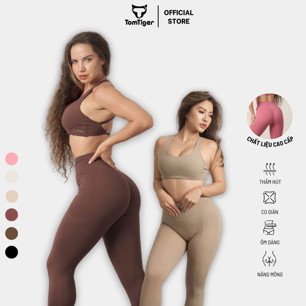 Quần Legging Tập Gym Nữ SEY Lotus Yoga LYCRA V2 TomTiger | Shopee Việt Nam