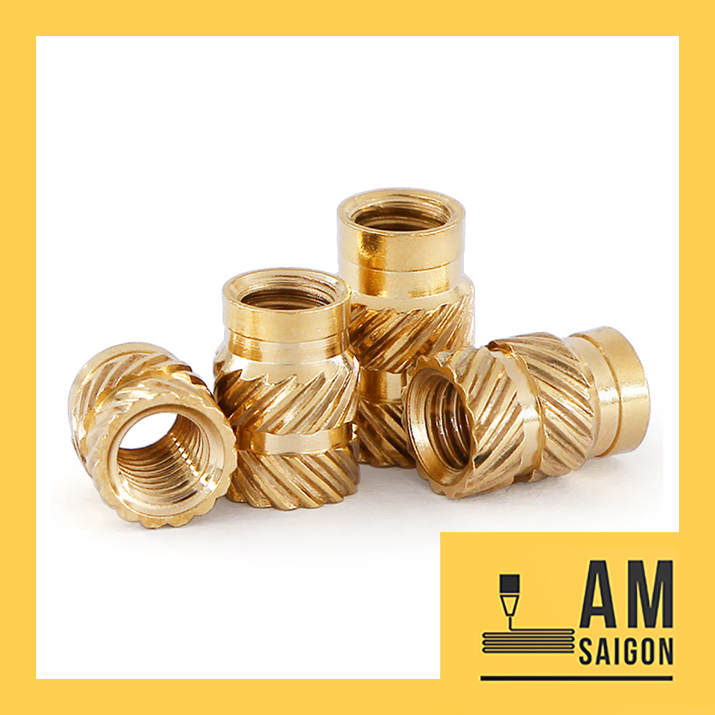 ỐC CẤY REN XOẮN, INSERT ĐỒNG - M2,M2.5,M3,M4,M5,M6 đủ size. | Shopee ...