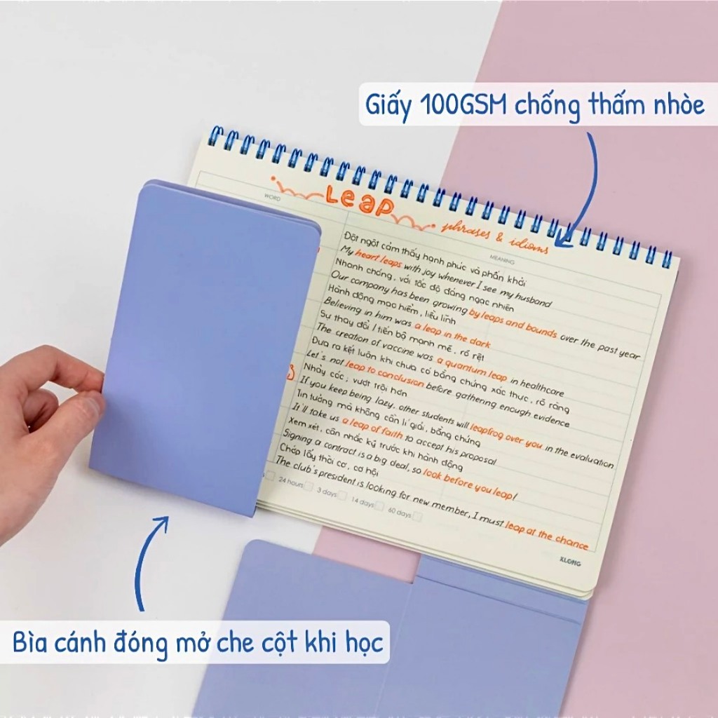 Sổ Học Từ Vựng Word List KLONG B5 120 trang 100/76; Sổ Hoc Tiếng Anh KLong MS: 917 | Shopee Việt Nam