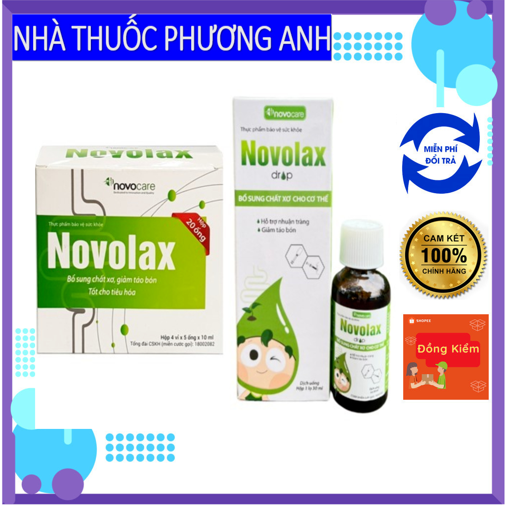 Novolax – Bổ sung chất xơ hòa tan hỗ trợ giảm táo bón cho trẻ, bổ sung ...