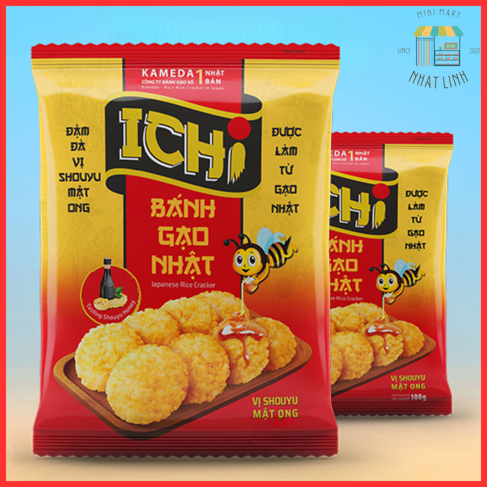 Bánh Gạo ICHI Vị Shouyu Mật Ong Gói 100g | Shopee Việt Nam