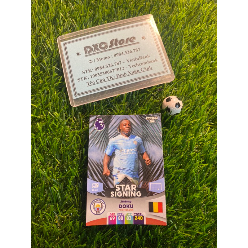 THẺ LẺ - STAR SIGNING - PANINI AXL EPL 2024 - JEREMY DOKU (MANCHESTER ...