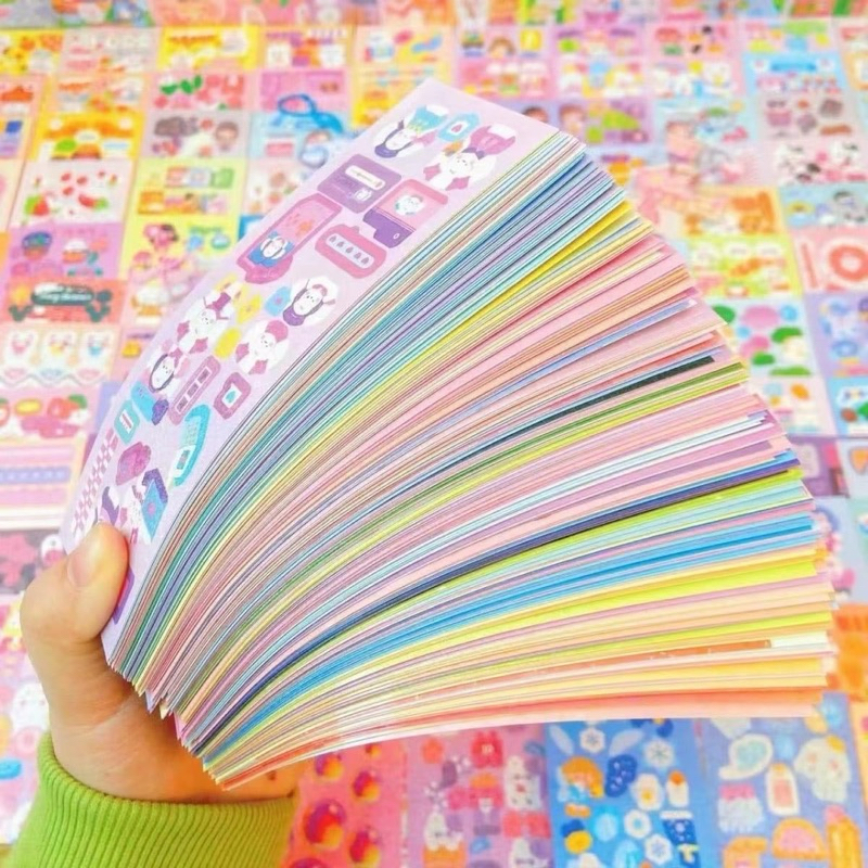 MIẾNG DÁN STICKER CHO BÉ SET 200 Tấm ( TẶNG KÈM 1 TẤM NAIL DÍNH MÓNG ...