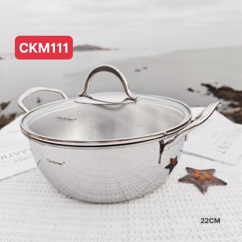 Nồi inox thành thấp Chockmen 22cm ckm111 | Shopee Việt Nam