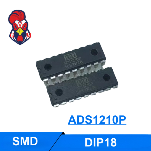 [1 CON] IC ADC 24BIT 1 KÊNH Differential 3-Wire SPI I2C ADS1210P DIP18 ...