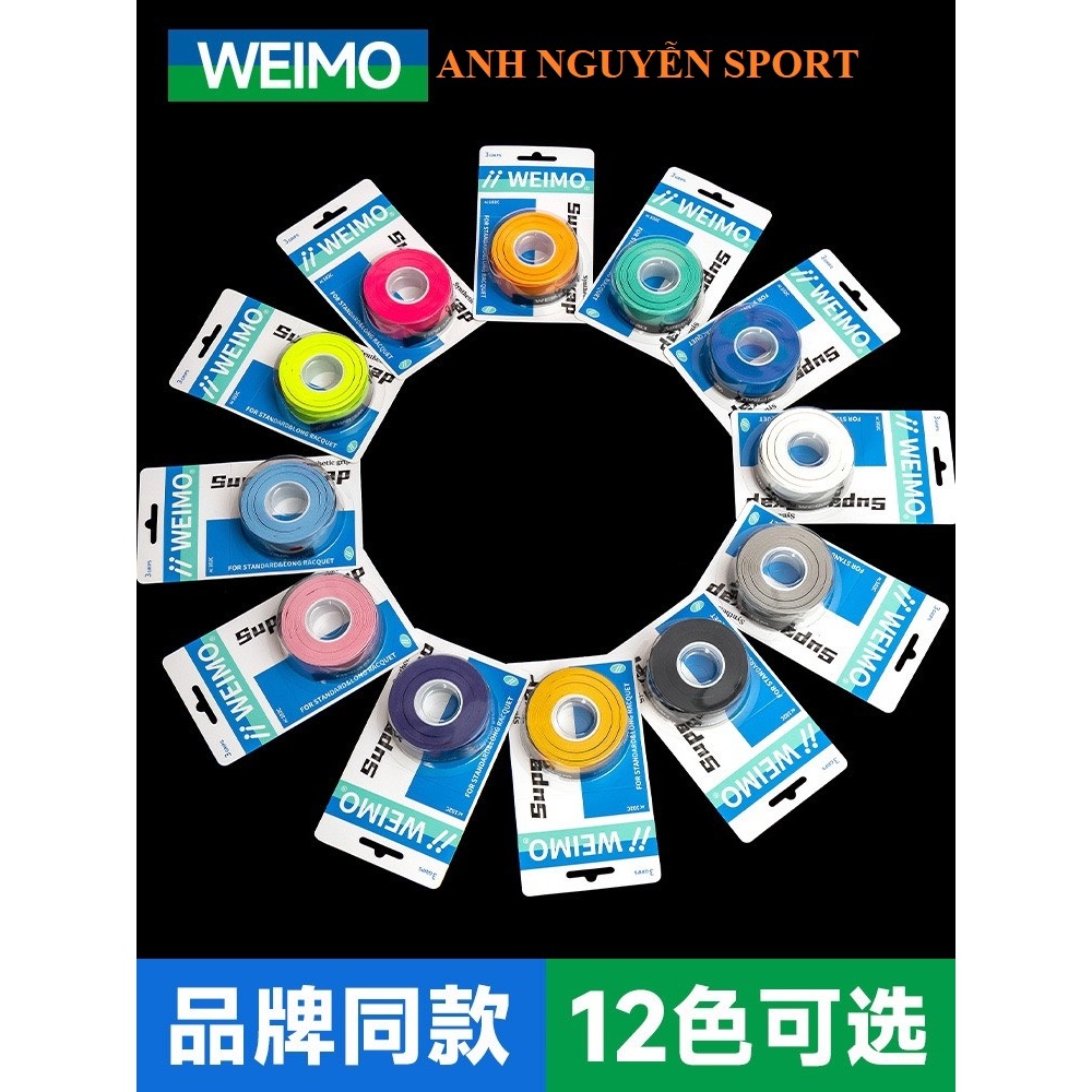 Quấn cán vợt cầu lông 3in1 WEIMO nội địa trung chính hãng , 1 cuộn 3 ...