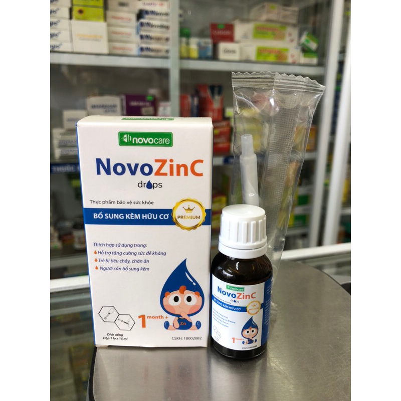 NovoZinC Drops Bổ sung kẽm hữu cơ nhỏ giọt giúp ăn ngon,tiêu hoá tốt và ...