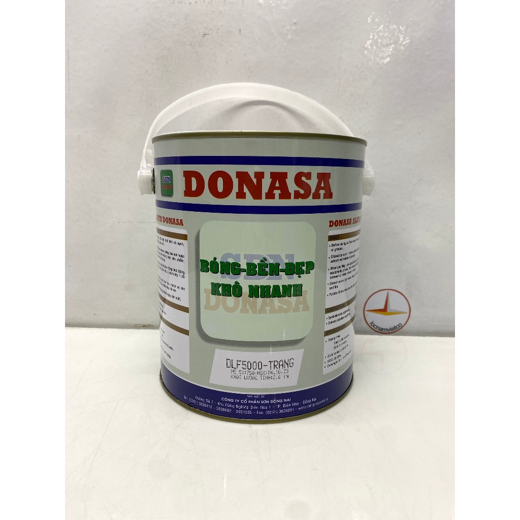 Sơn dầu Đồng Nai Donasa màu trắng 5000_ 2,8kg | Shopee Việt Nam