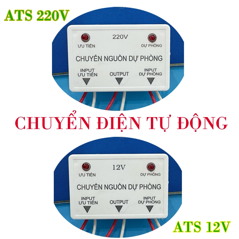 ATS Mini Chuyển nguồn điện tự động 12V và 220V | Shopee Việt Nam