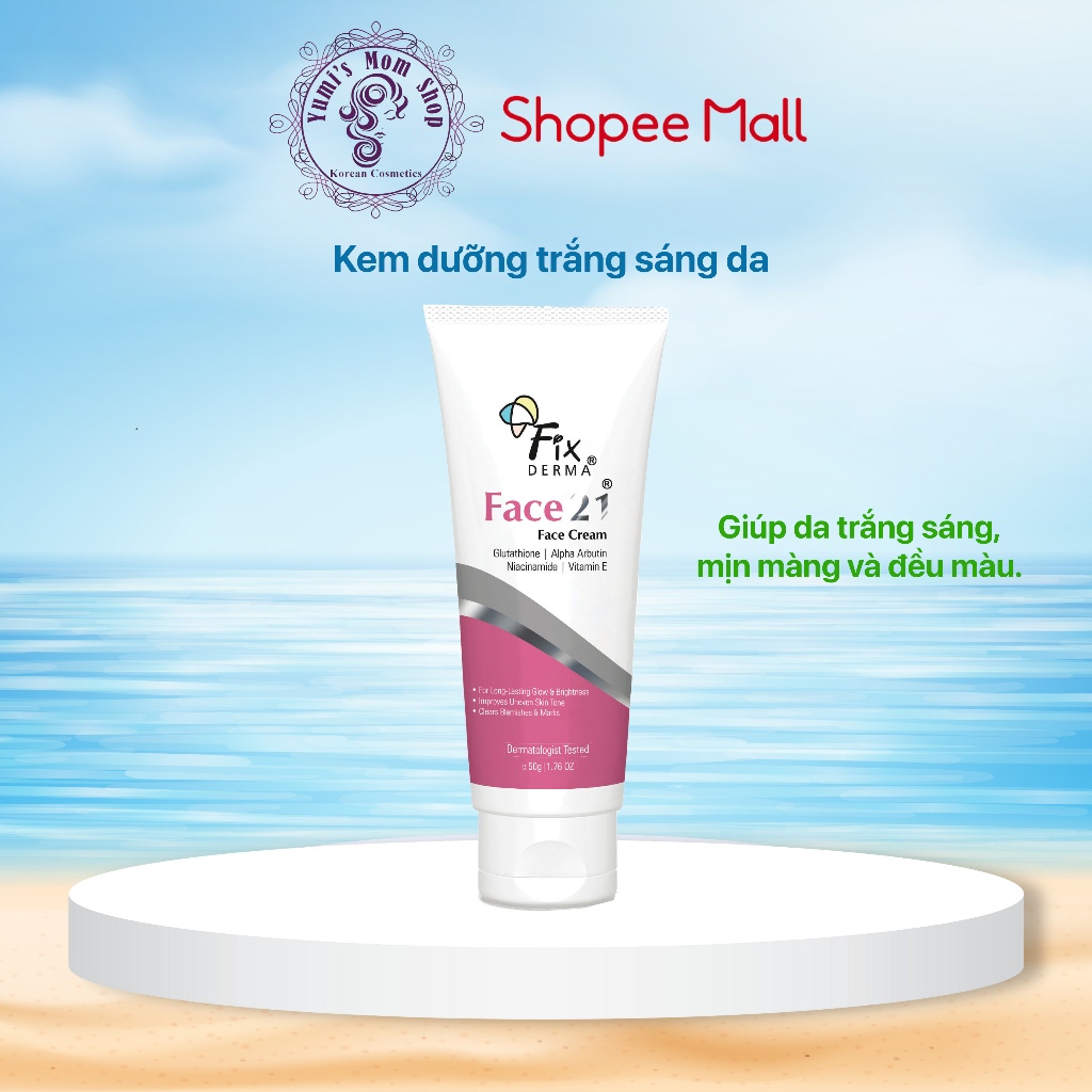 Kem Dưỡng Trắng Sáng Da Fixderma Face 21 Face Cream Giúp Dưỡng Ẩm, Làm Trắng Và Đều Màu 50g ...