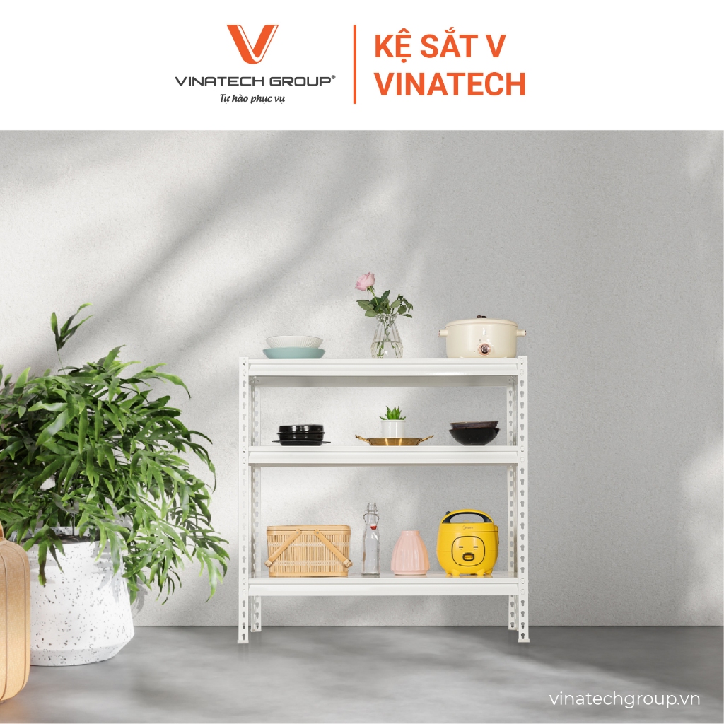Kệ Sắt V Lỗ 3 Tầng D1000xR400xC1000 Chính Hãng VINATECH - Kệ Sắt Để Nhà ...