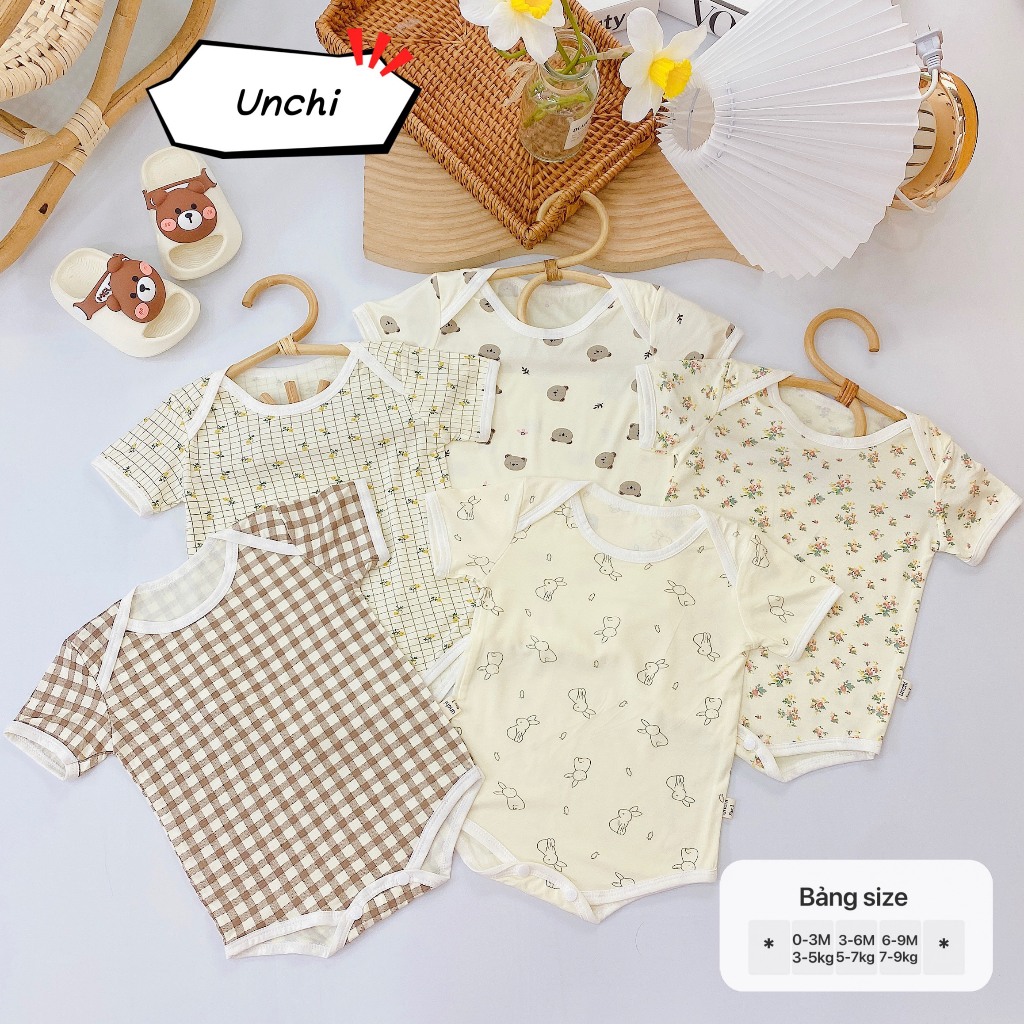 Body chip cộc tay chất petit thun lạnh màu sắc vintage siu Hàn Quốc co ...