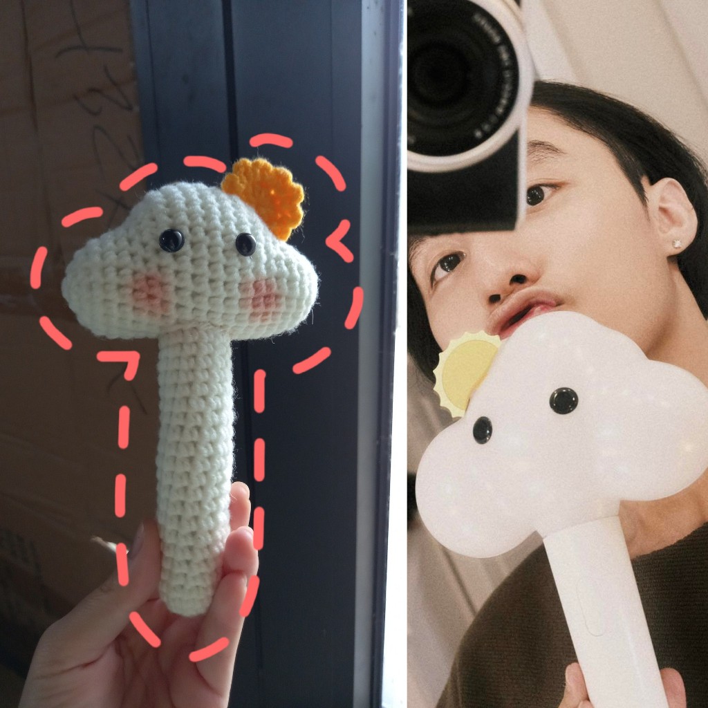 Lightstick SKY , SKYLIGHT Sơn Tùng MTP len siêu đáng yêu, móc khóa len ...