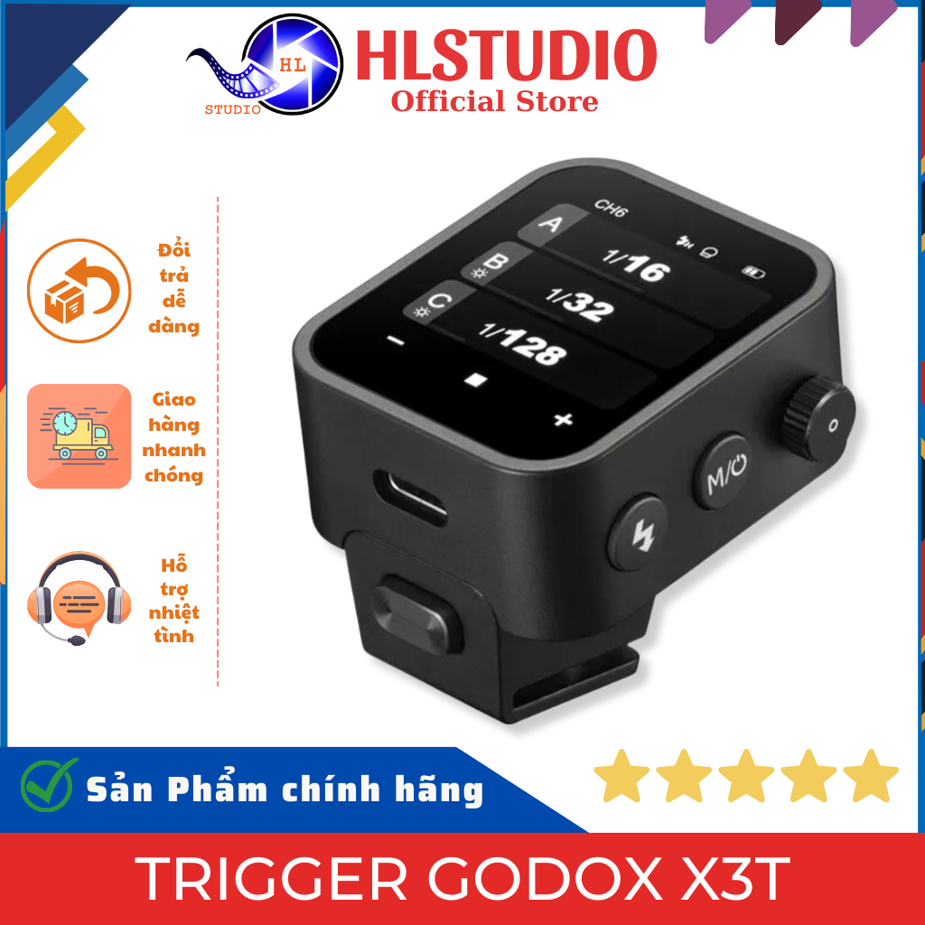 Trigger Godox X3T - Đa Năng Cho Canon, Sony, Nikon, Fujifilm, Olympus ...