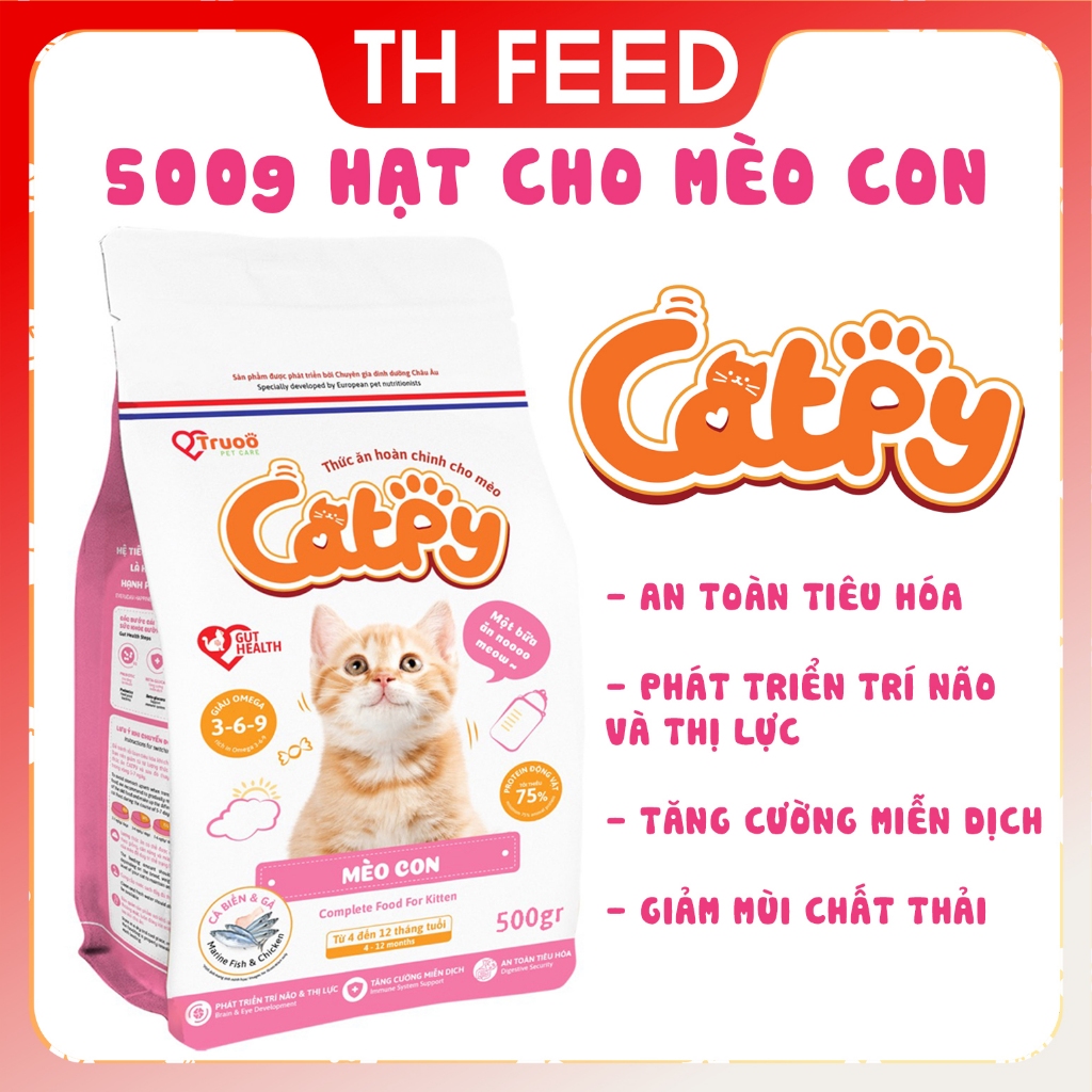 [CHÍNH HÃNG] 500g Thức ăn hạt khô Mèo con CATPY - THỨC ĂN HẠT KHÔ HOÀN ...