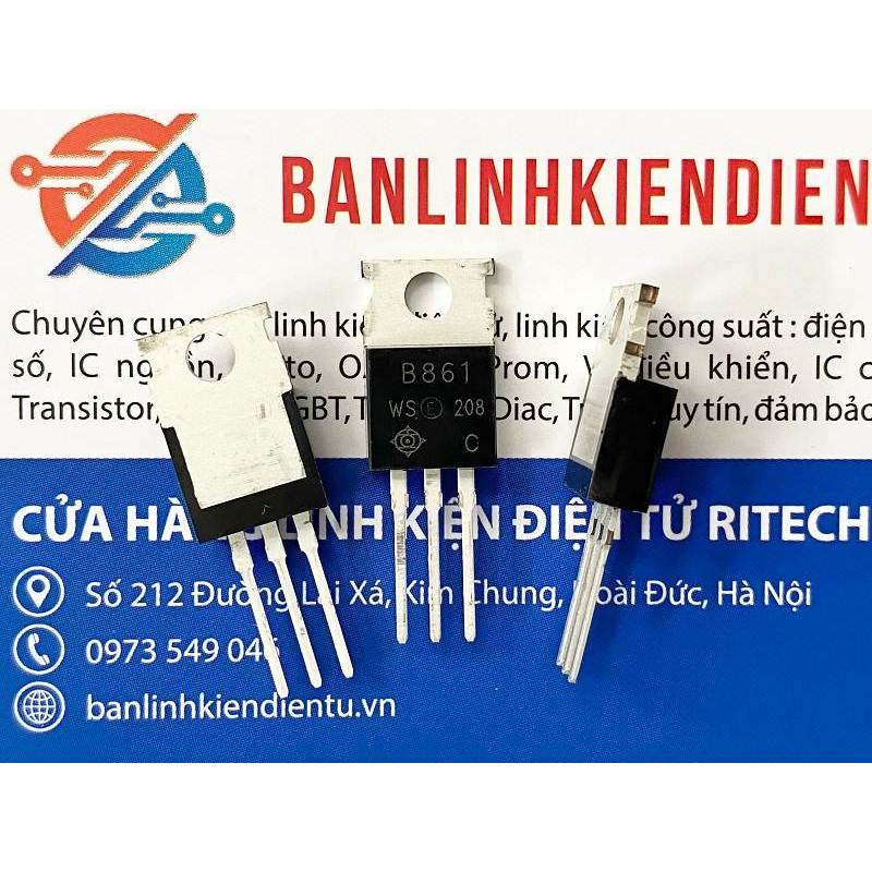 [Combo 5 chiếc] B861, 2SB861 Transistor PNP 200V/2A TO-220C | Shopee Việt Nam