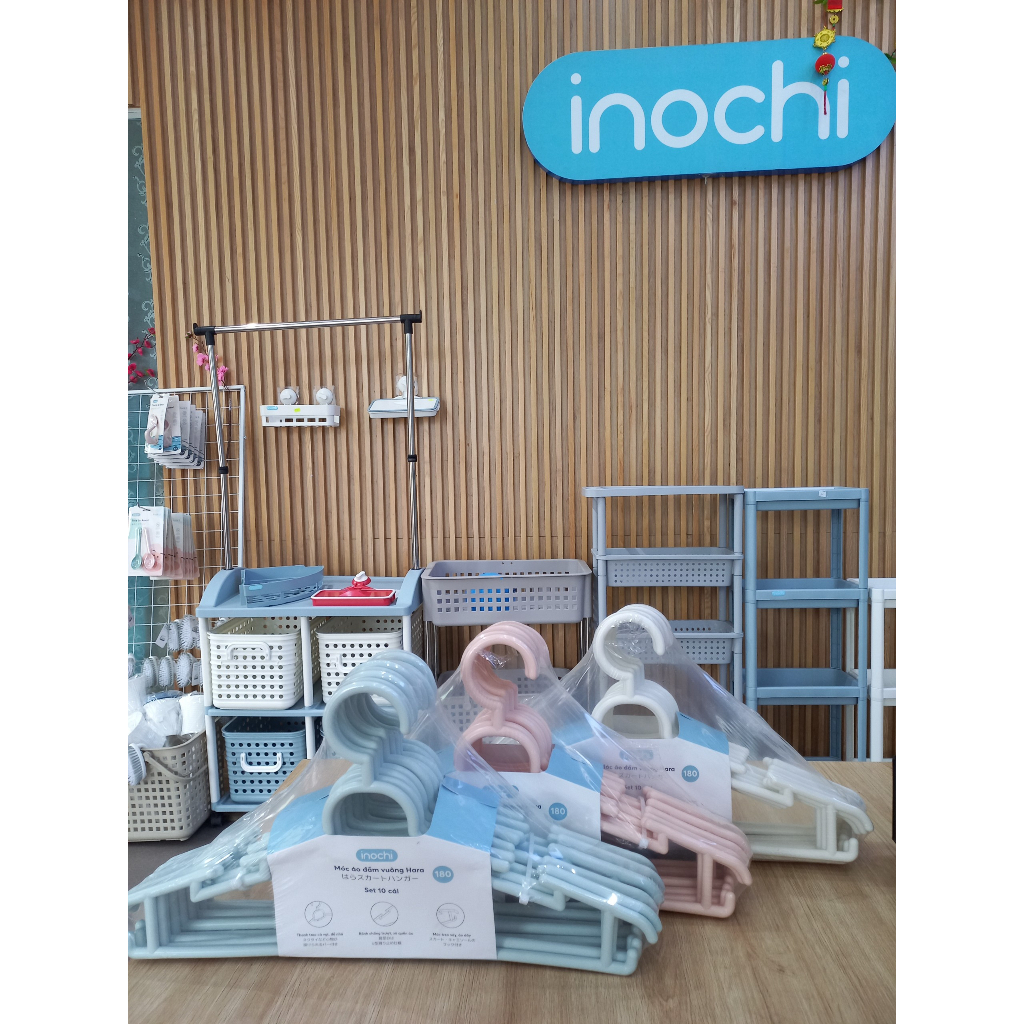 Set 10 móc áo treo áo quần người lớn tiêu chuẩn Nhật, tiện dụng, đa ...