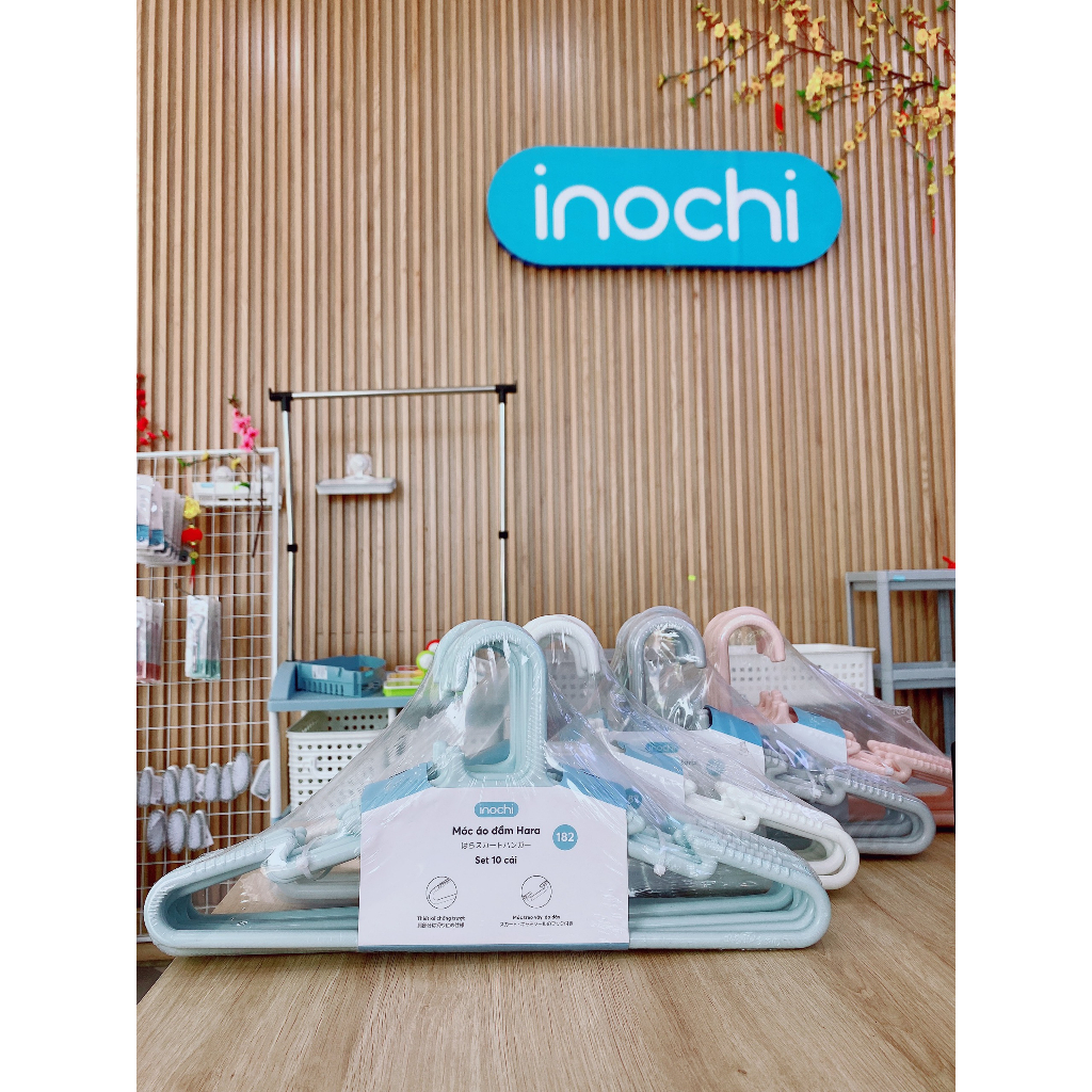 Set 10 móc áo treo áo quần người lớn tiêu chuẩn Nhật, tiện dụng, đa ...