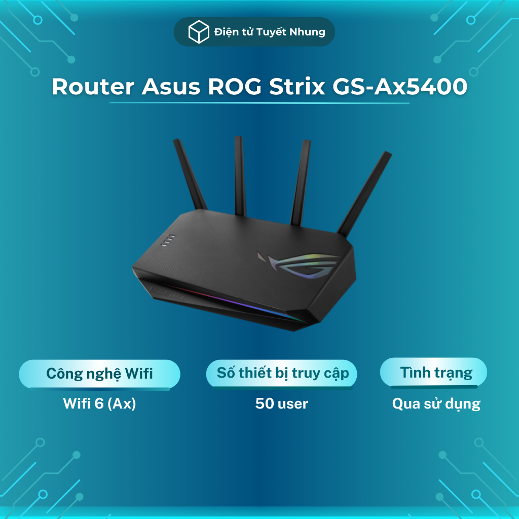 Router Asus ROG Strix GS-AX5400, Chuyên Game, Có Mesh, Qua Sử Dụng ...