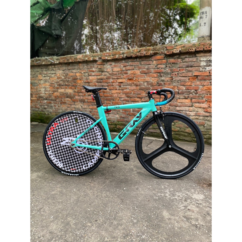 (Chat với shop trước khi đặt hàng) Xe đạp fixed gear Gray f15 màu xanh ...