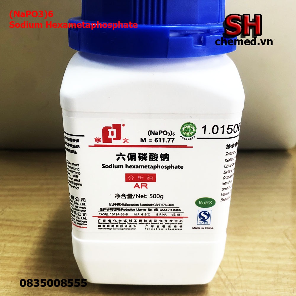 Hóa chất (NaPO3)6 - Hóa chất thí nghiệm lọ 500g | Shopee Việt Nam