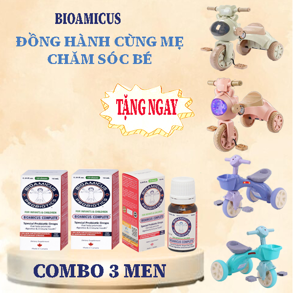 Combo 3 hộp Men vi sinh 10 chủng BioAmicus Complete 10ml | Shopee Việt Nam