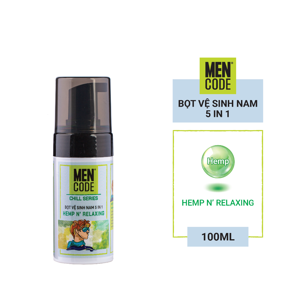 BỌT VỆ SINH NAM MENCODE HEMP N' RELAXING 5 IN 1 100ML | Shopee Việt Nam