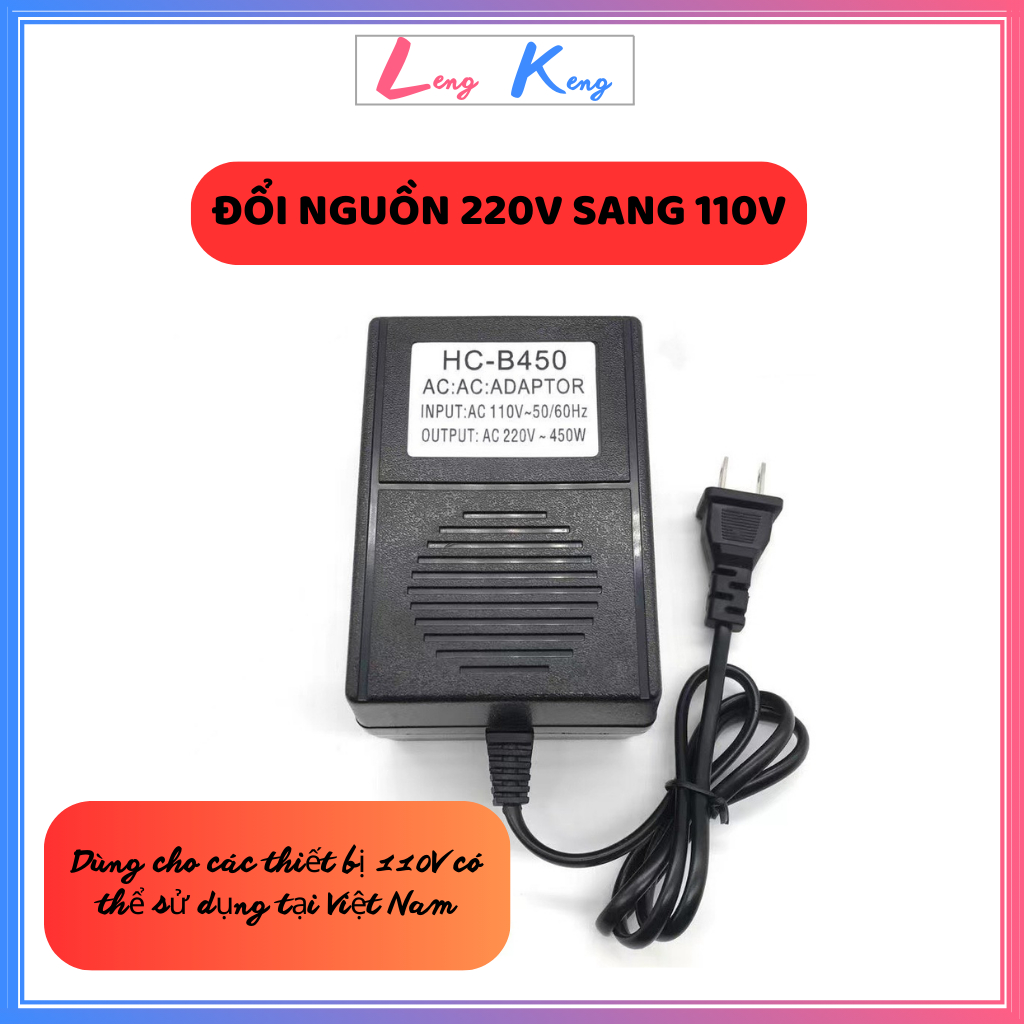 Cục đổi nguồn 220v sang 110v dùng cho các thiết bị điện của Nhật, Mỹ, Đài Loan có thể dùng tại ...