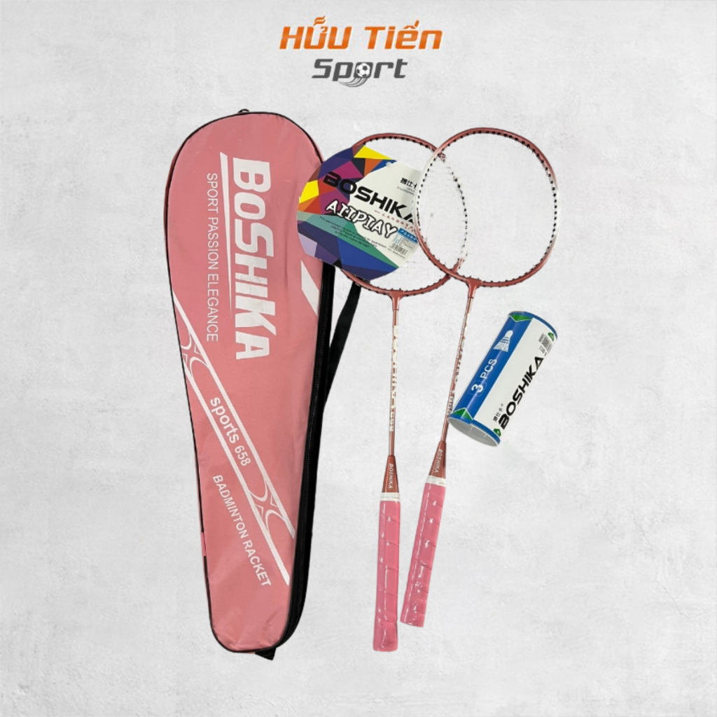 Vợt Cầu Lông, Cặp Vợt Cầu Lông BOSHIKA 658 Chất Liệu Hợp Kim Nhẹ Bền ...