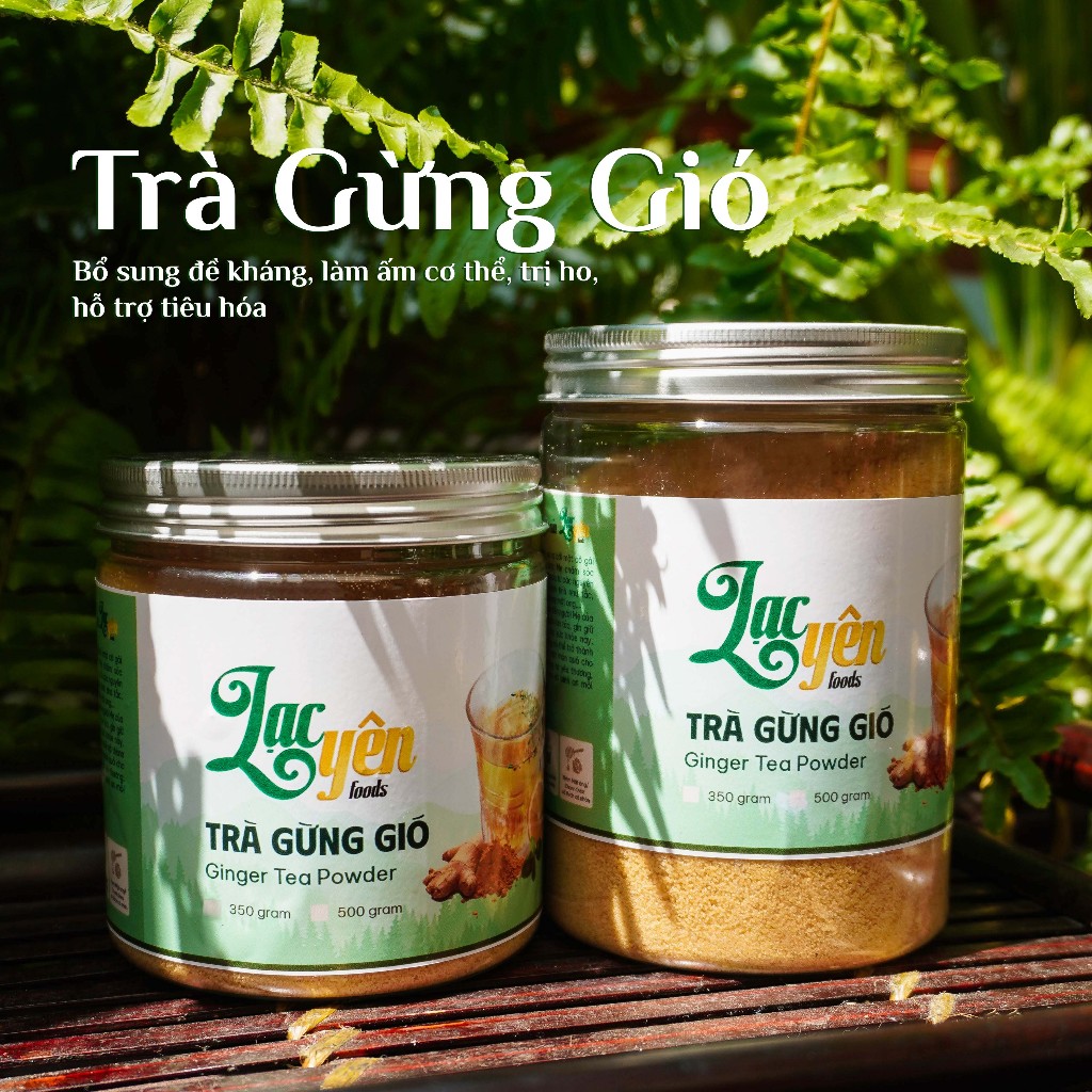 [Giảm thêm 30k] Trà Gừng Hòa Tan Lạc Yên Foods, hũ 350 gram, hỗ trợ trị ...
