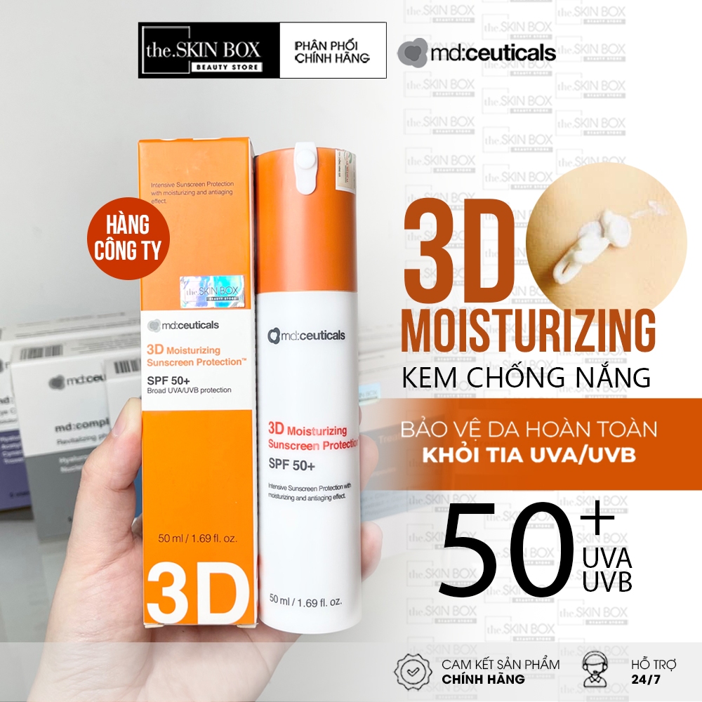 Kem chống nắng Md:Ceuticals 3D Moisturizing Suncreen Proctection Spf50+ (50ml) | Shopee Việt Nam