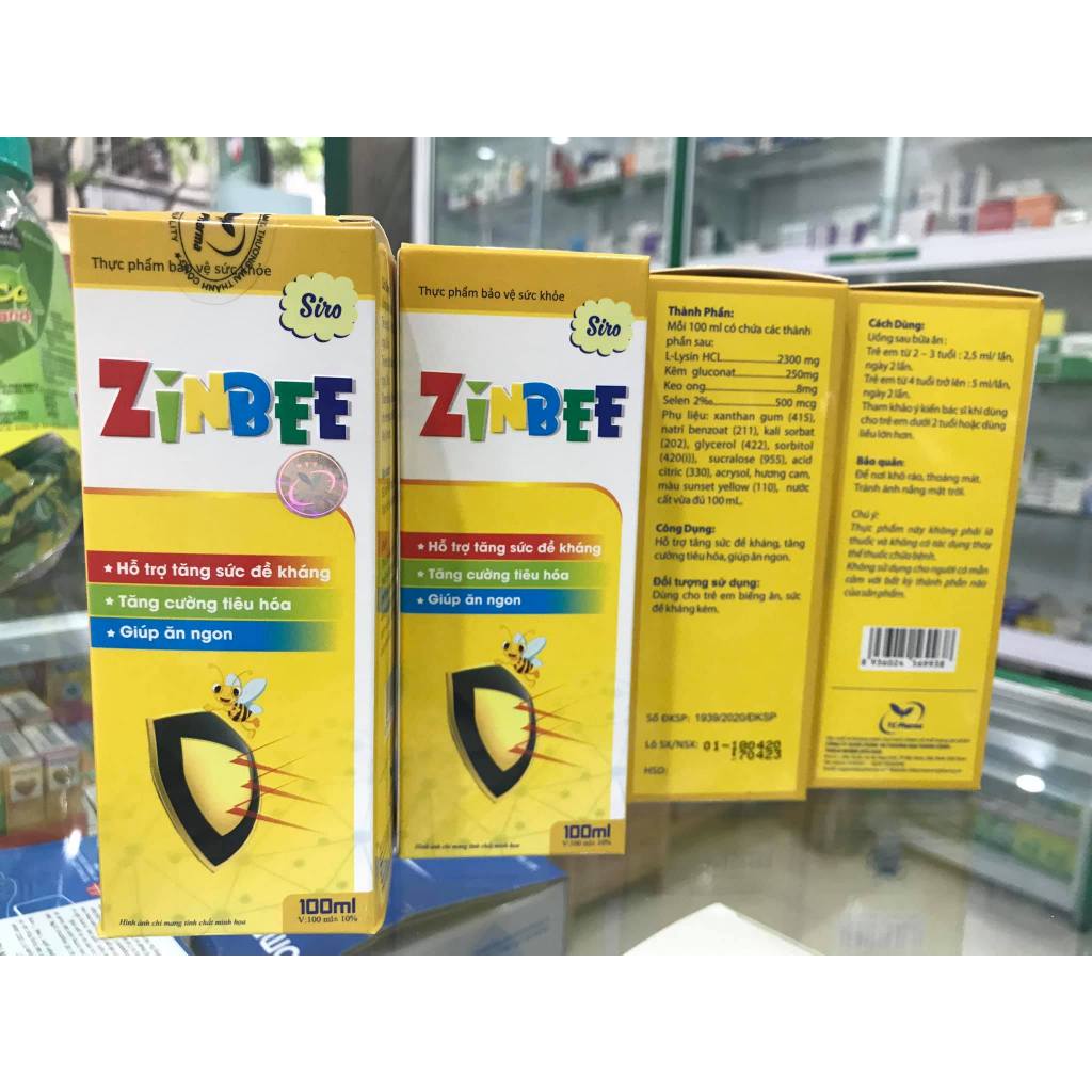 Siro hỗ trợ tăng cường sức đề kháng ZINBEE hộp 1 lọ 100ml | Shopee Việt Nam
