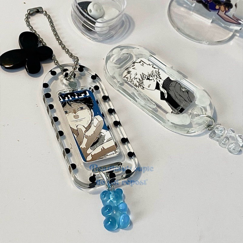 [Thay ảnh theo yêu cầu]MÓC KHOÁ NAMETAG RESIN HANDMADE có thể thay ảnh ...