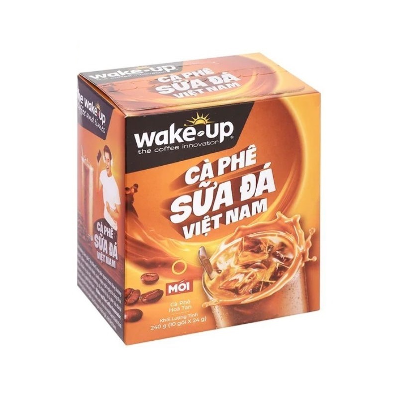 Hộp cà phê cafe Wake up 240g (10 gói x 24g) | Shopee Việt Nam