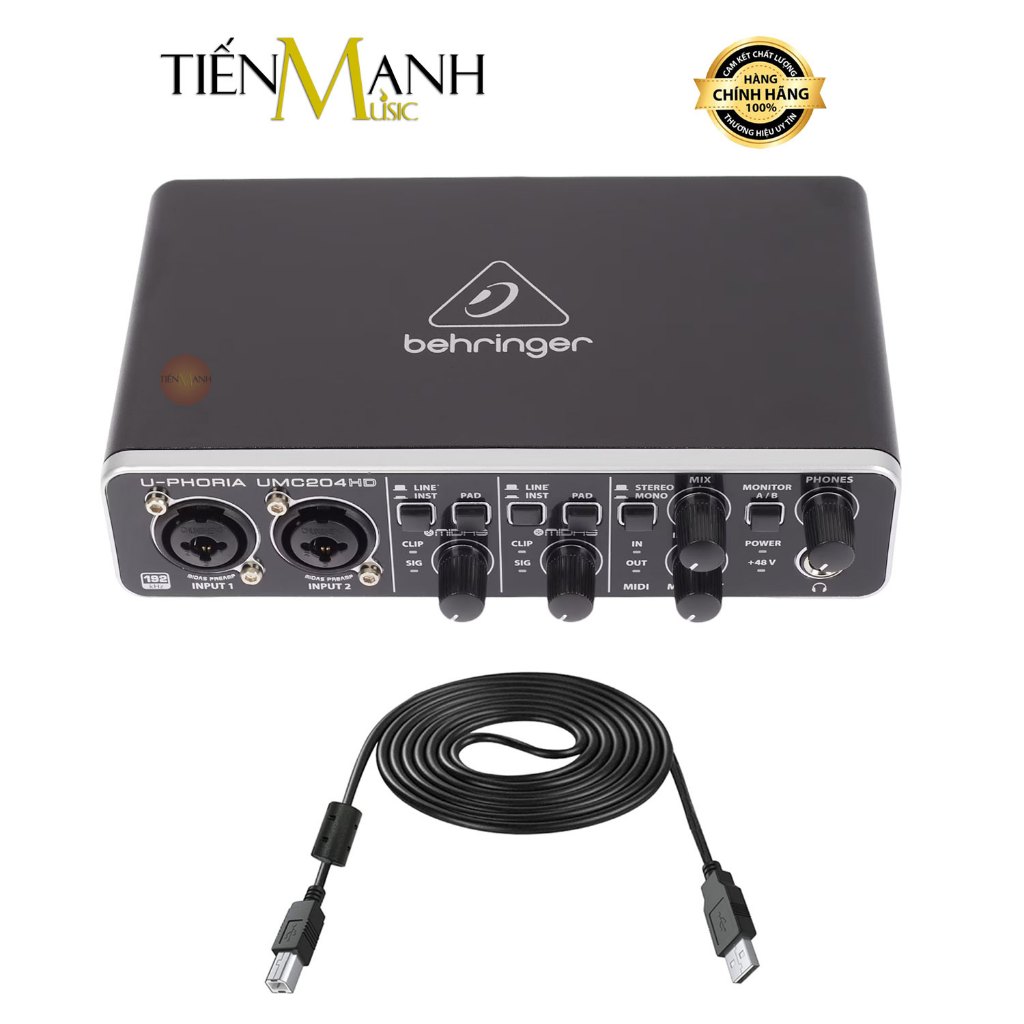 [Chính Hãng] Soundcard Behringer U-Phoria UMC204HD - Bộ Thu Âm ...
