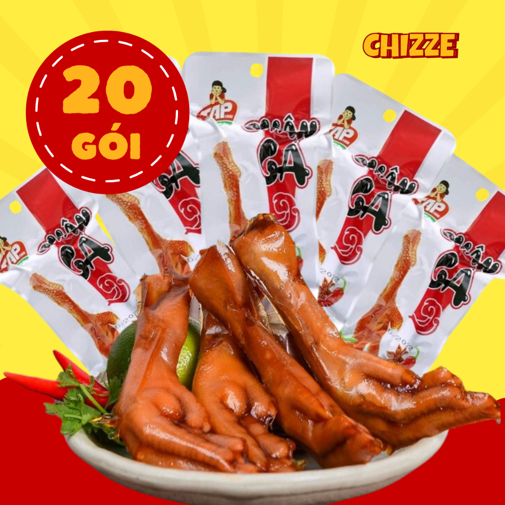 [Combo 50] Chân Gà 50g T.A.P FOOD Hương Vị Tứ Xuyên Giòn Giai Thơm Ngon ...