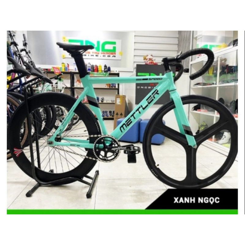 xe đạp thể thao fixed gear mettler khung nhôm 6061 có tặng phụ kiện đi ...