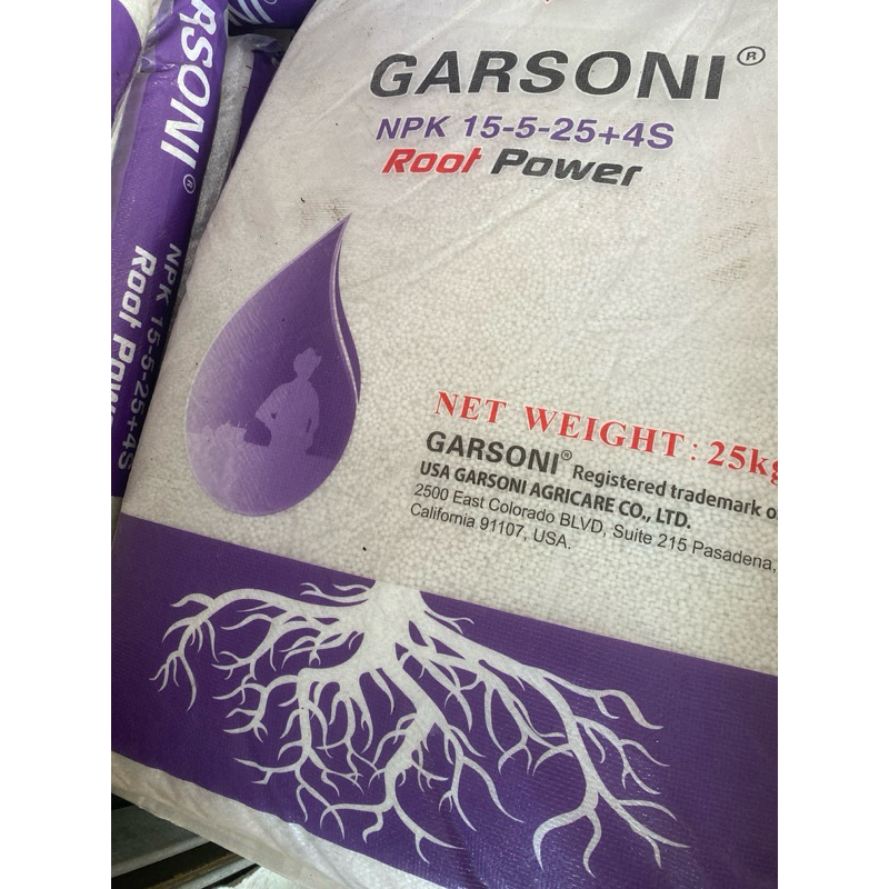 1 bao phân bón 15-5-24 Garsoni 25kg | Shopee Việt Nam