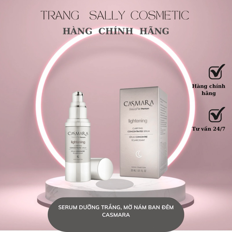SERUM DƯỠNG TRẮNG, GIẢM NÁM BAN ĐÊM CASMARA 30ml | Shopee Việt Nam