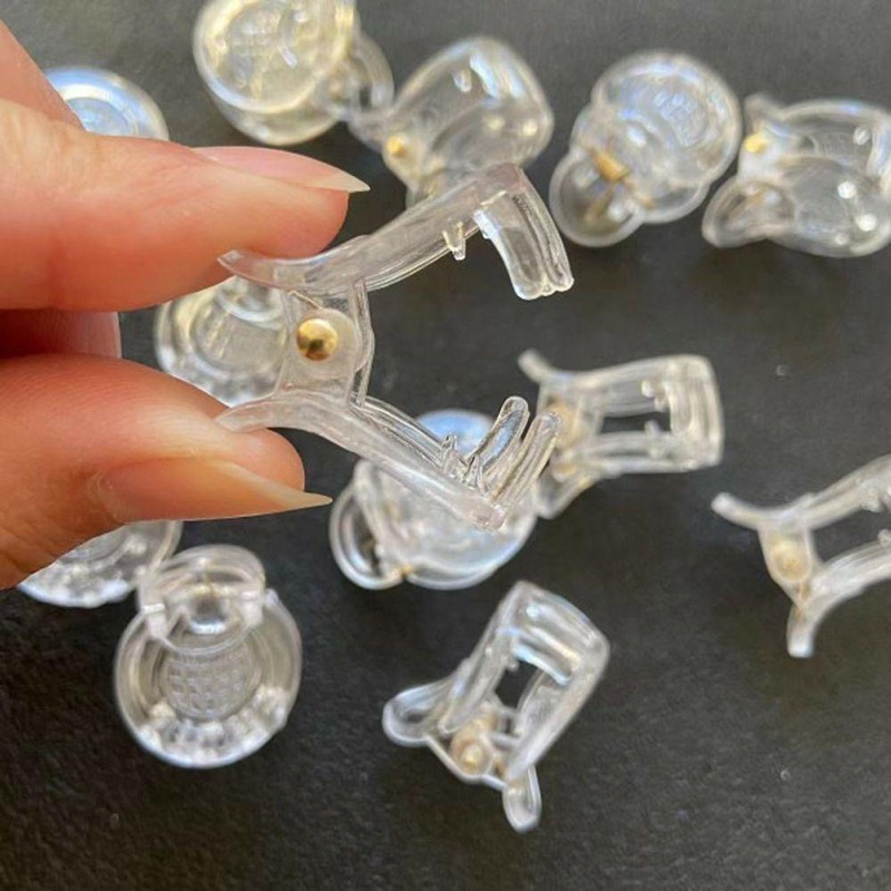 Sỉ 50 - 100 kẹp càng cua mini trong suốt | Shopee Việt Nam