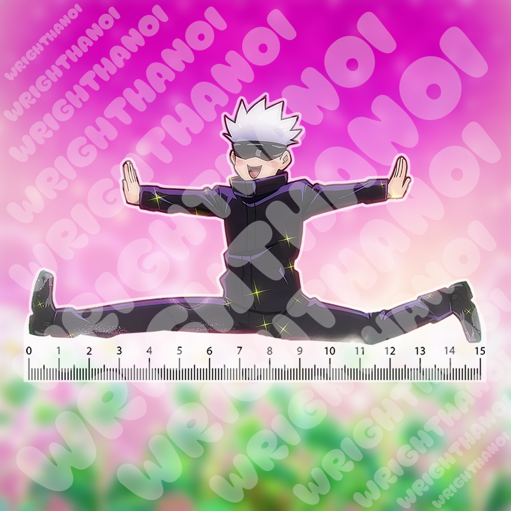 Mô Hình Thước Kẻ Gojo Satoro Jujutsu Kaisen Độ Dài 15CM Dày 3mm Dụng Cụ ...