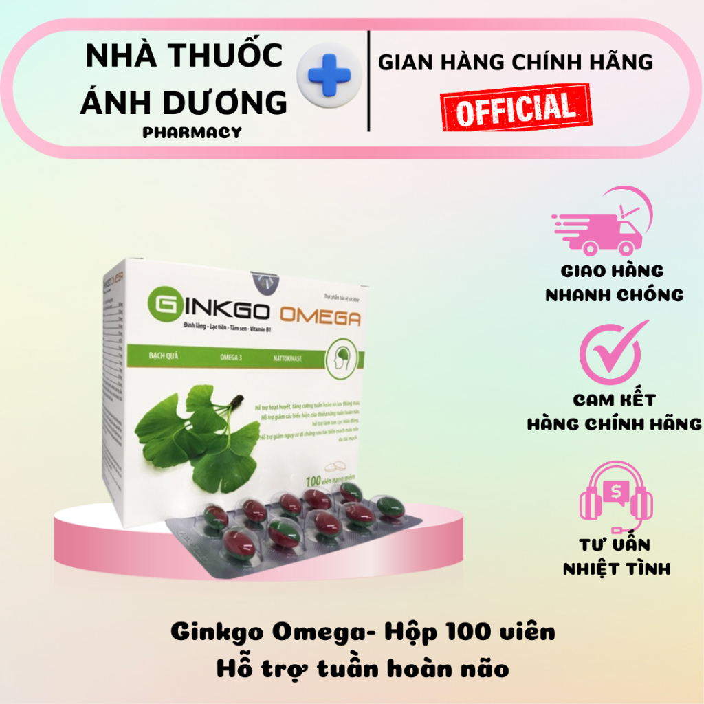 GINKGO OMEGA - Hỗ trợ hoạt huyết, tăng cường tuần hoàn và lưu thông máu ...