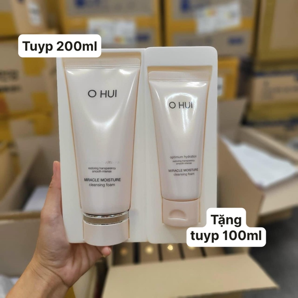[DATE MỚI] Set Sữa rửa mặt Ohui hồng - Ohui Miracle Moisture Cleansing ...