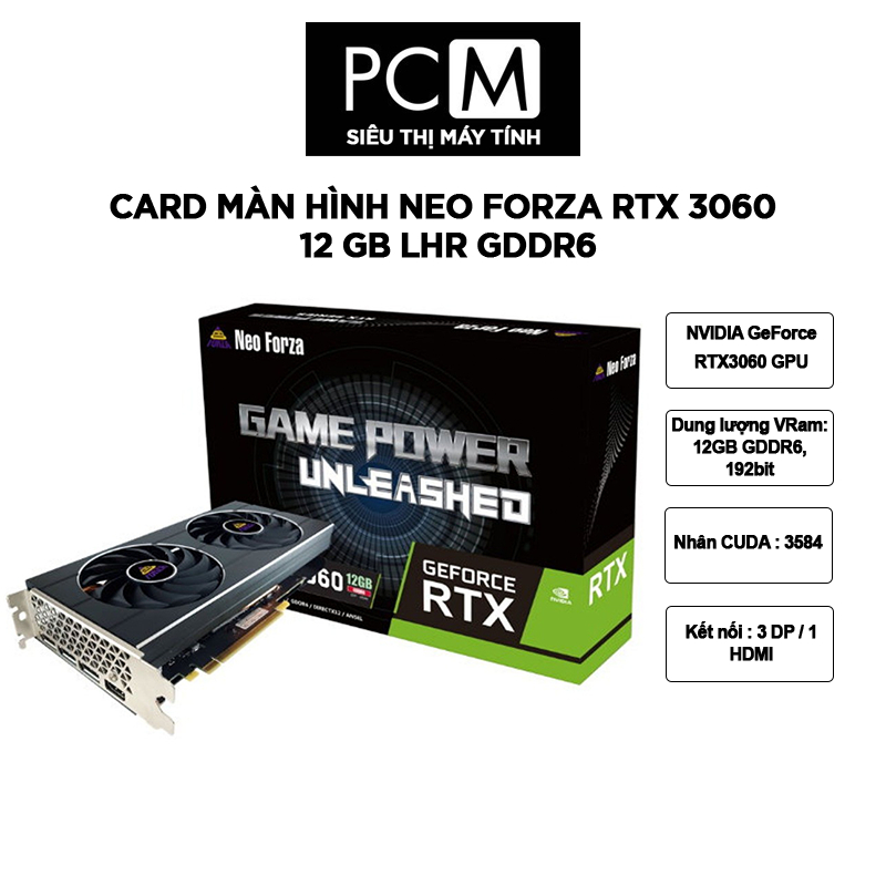 VGA Neo Forza RTX 3060 12 GB LHR GDDR6 | Shopee Việt Nam