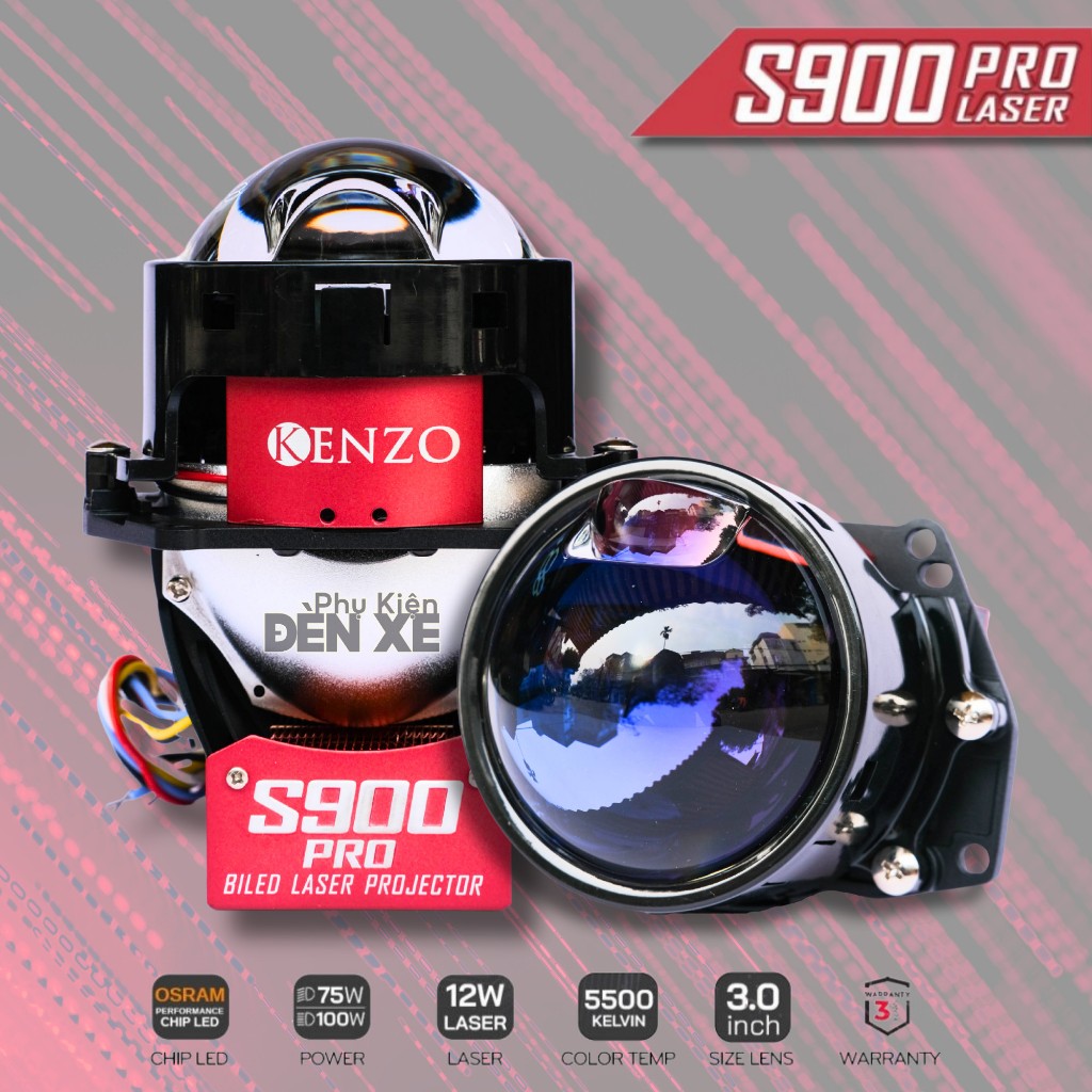 Đèn BI LED LASER KENZO S900 PRO ( Bảo hành 3 năm ) | Shopee Việt Nam
