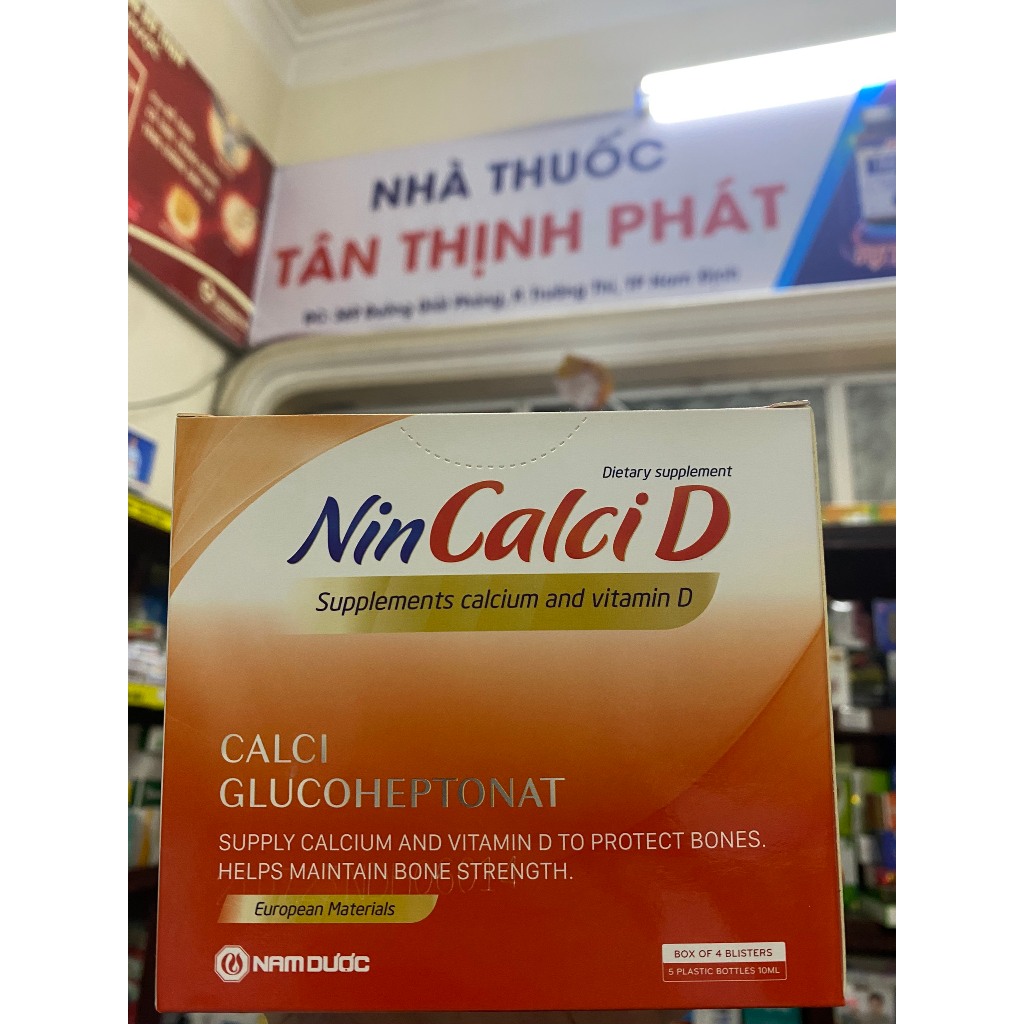 Nin CalciD canxi canxi hữu cơ bổ xung canxi và vitamin D hỗ trợ chống ...