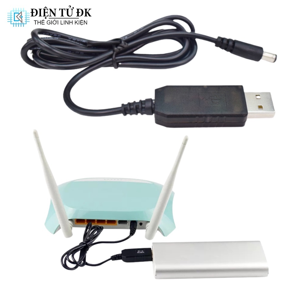 Dây Cáp Cho Modem Wifi Khi Cúp Điện, Chuyển Đổi USB 5V Sang 9V,12V Đầu ...
