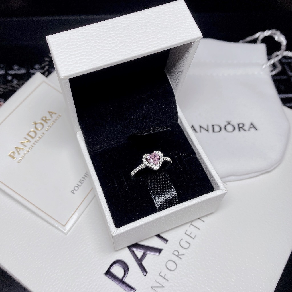 Nhẫn nữ bạc thật - nhẫn tim pan.dora kèm hộp như ảnh MSP6338 | Shopee ...