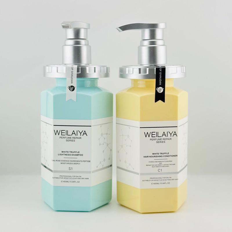 Cặp dầu gội xả phục hồi đa tầng nấm Truffle Weilaya tặng set mini ...